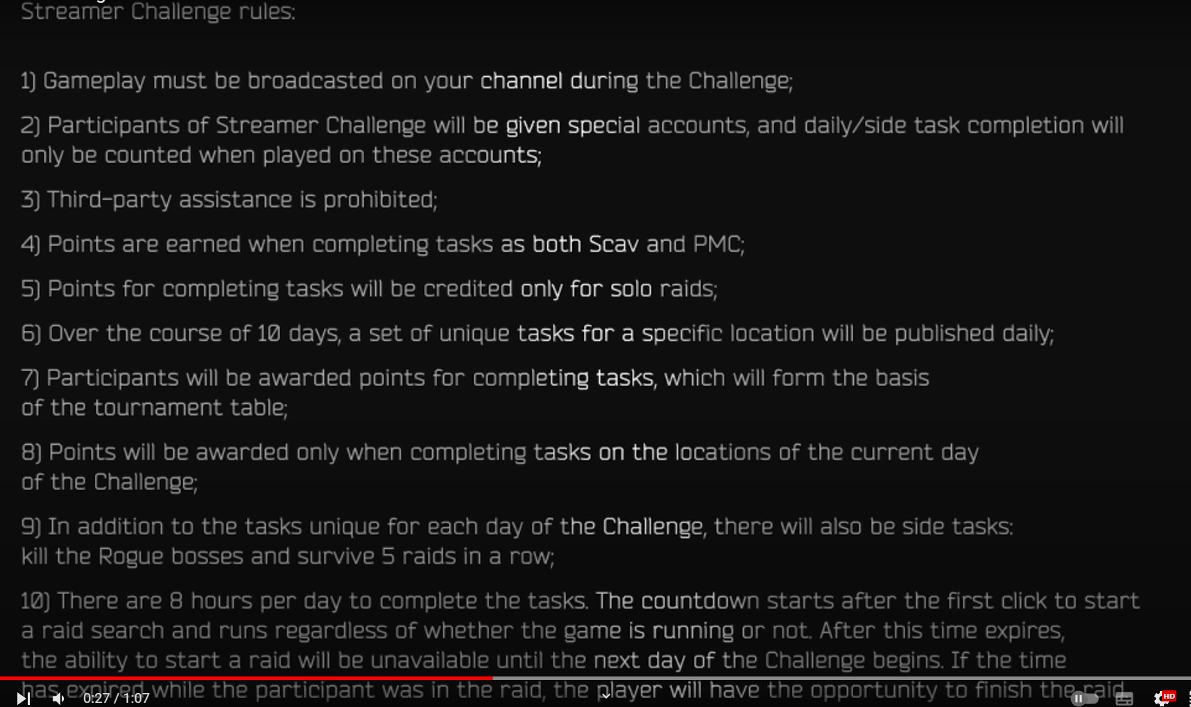 2023年10月22日 イベント告知「Streamer Challenge」 | タルコフ情報省