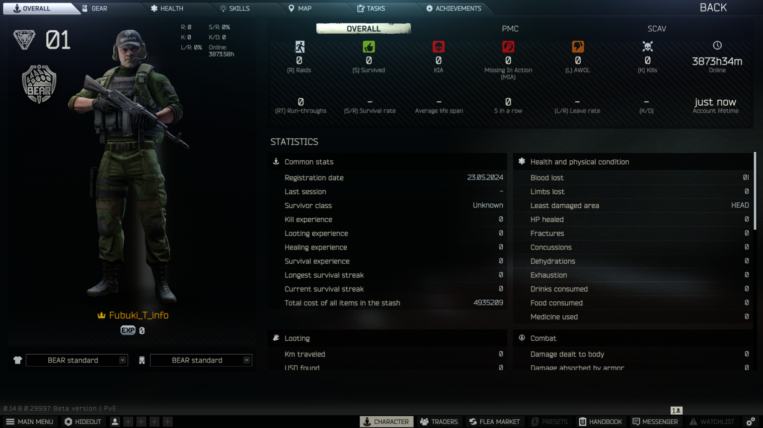 2024年5月23日 EFT EoDを対象としたPvEの配布完了 | タルコフ情報省
